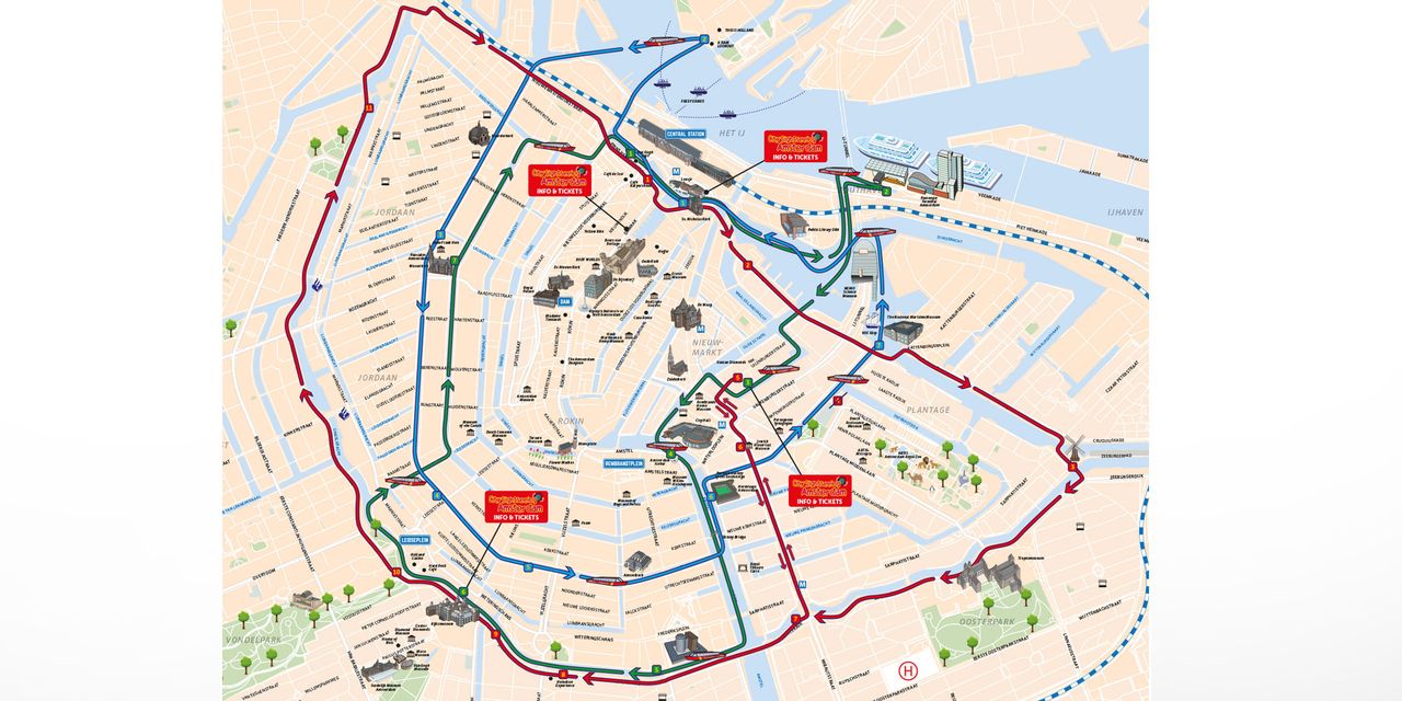Hop-On Hop-Off Bus Amsterdam + Boat | City Sightseeing©