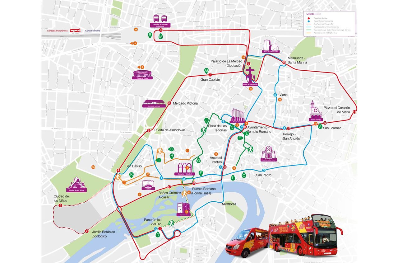 Cordoba Tourist Map 640x1136