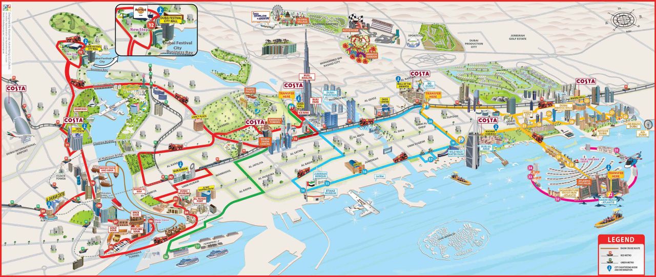 Hop-On Hop-Off Bus Tour Dubai | City Sightseeing©